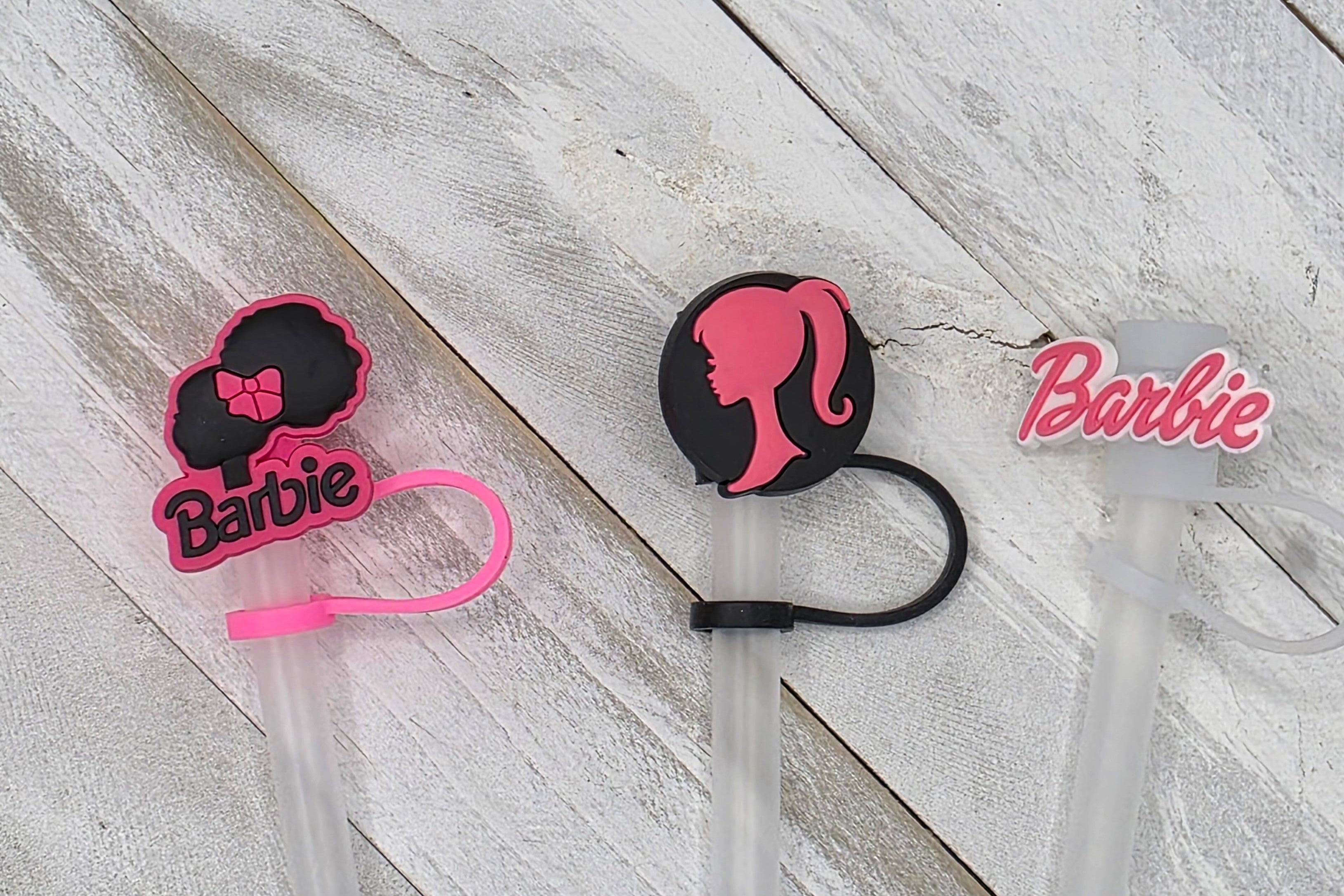 Straw Toppers - Afro Puff Barbie, Barbie Silhouette, Barbie – SOLelia ...
